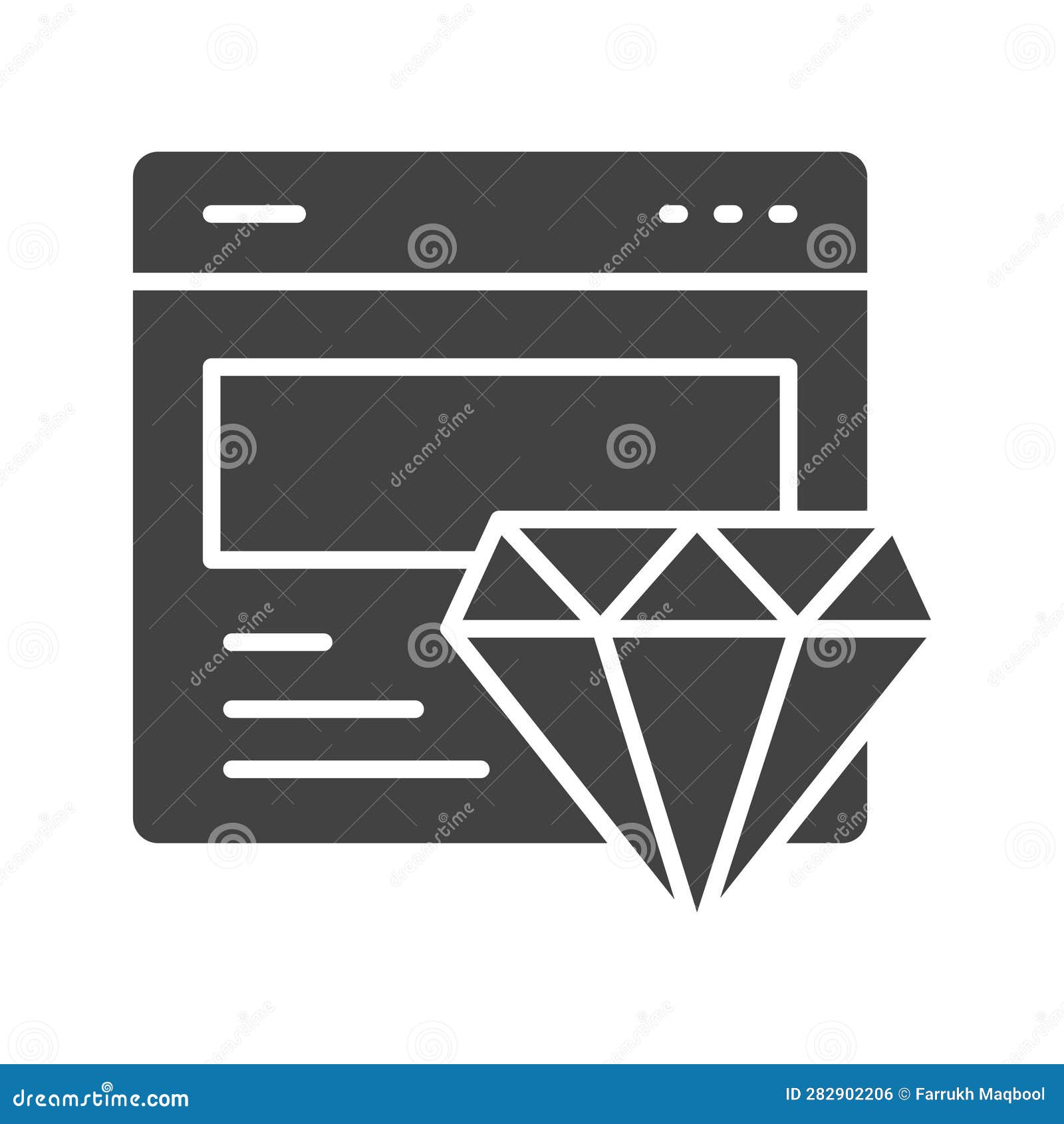 Premium Website Icon Image. Stock Vector - Illustration of symbol ...