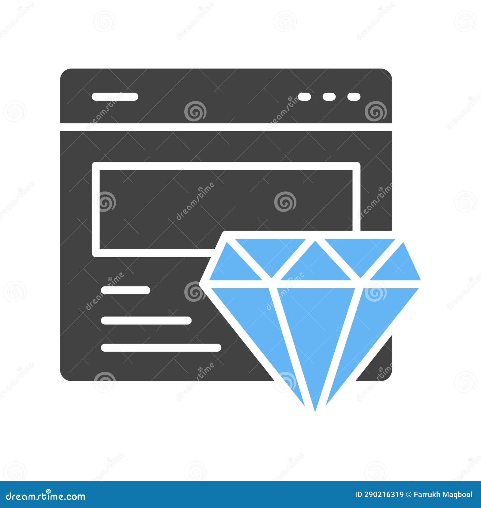 Premium Website Icon Image. Stock Illustration - Illustration of ...