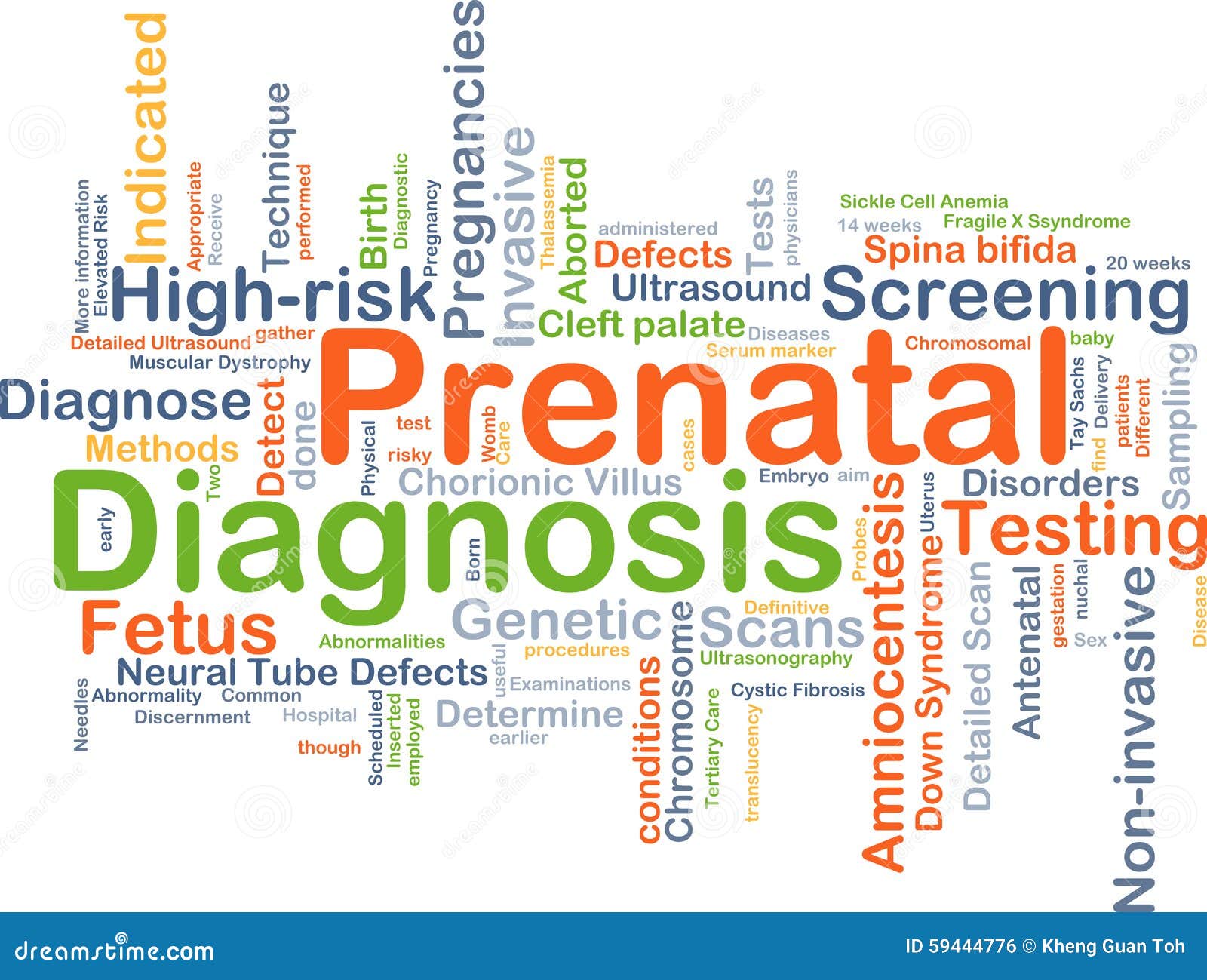 Prenatal Diagnosis Background Concept Stock Illustration - Illustration ...
