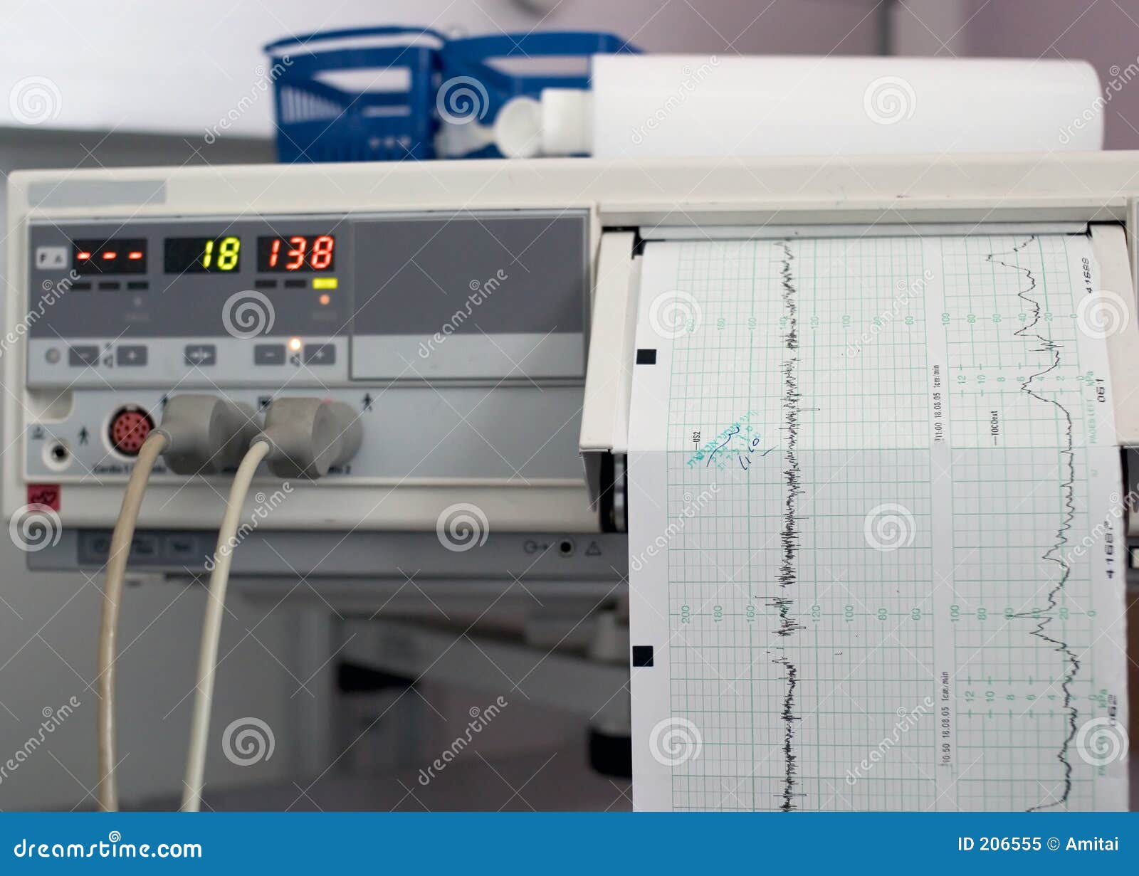 Prenatal Monitor stock image. Image of mother, nurses, newborn - 206555