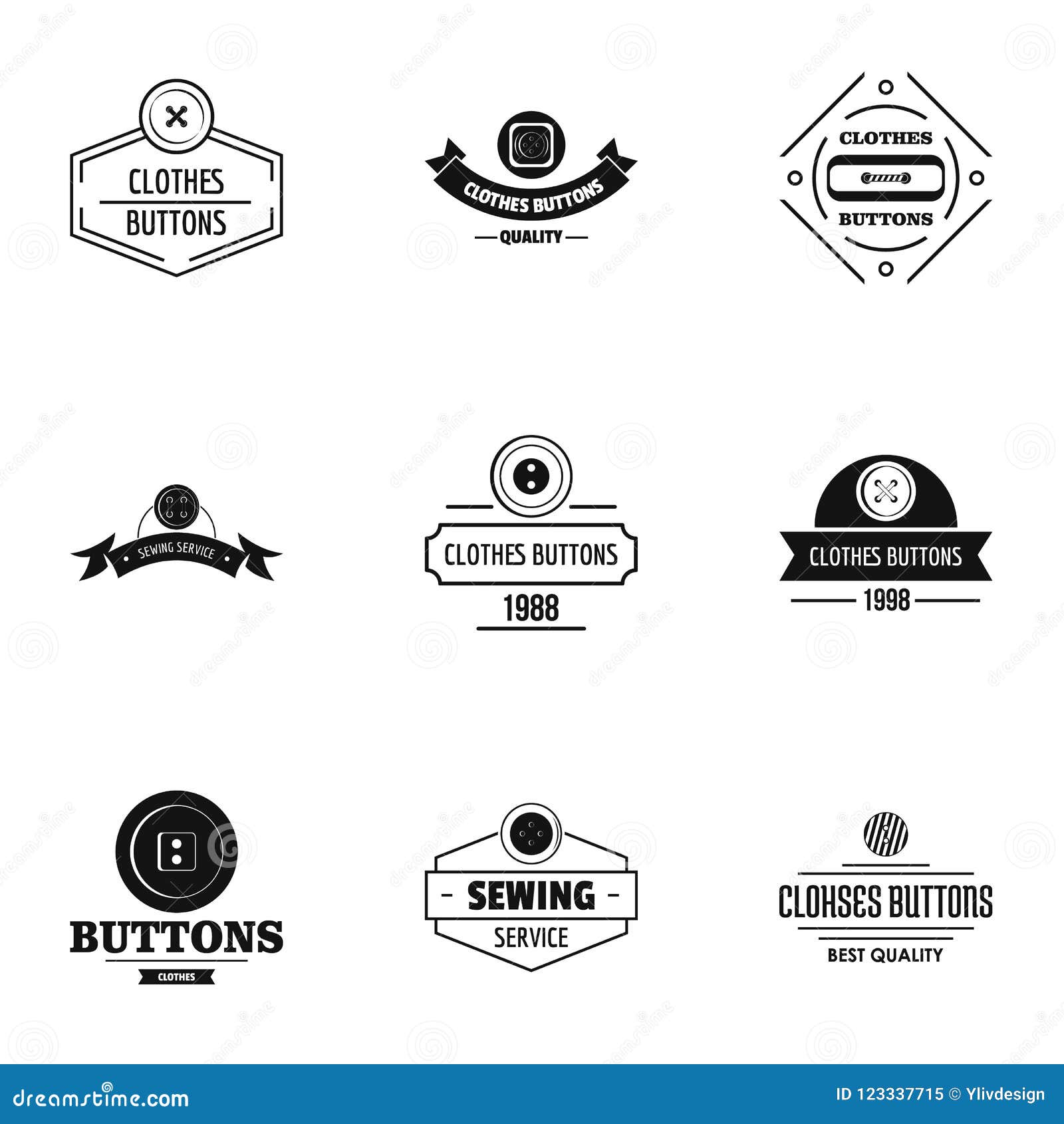 Prenda O Grupo Do Logotipo, Estilo Simples Ilustração do Vetor ...