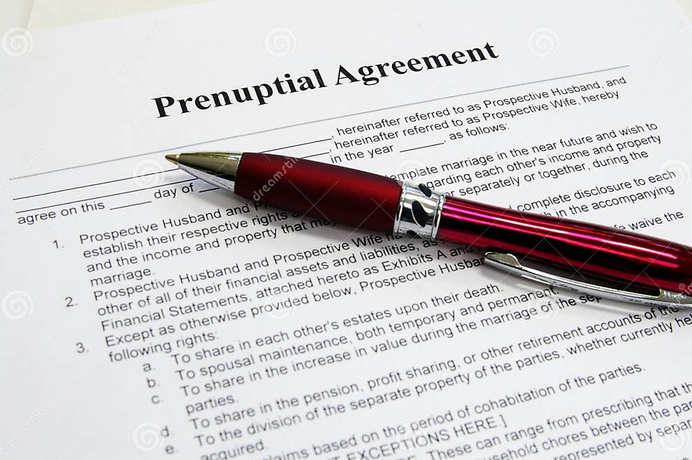 Prenuptial contract stock image. Image of lawyer, prenup - 16147767