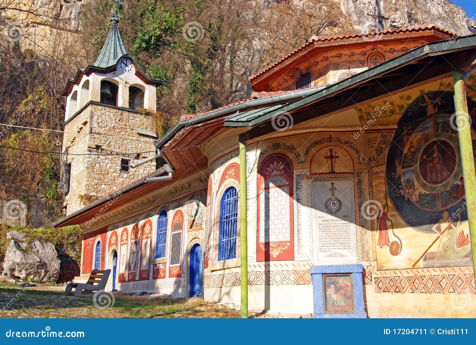 Preobrajenie Monastery and Tower Stock Image - Image of courtyard ...