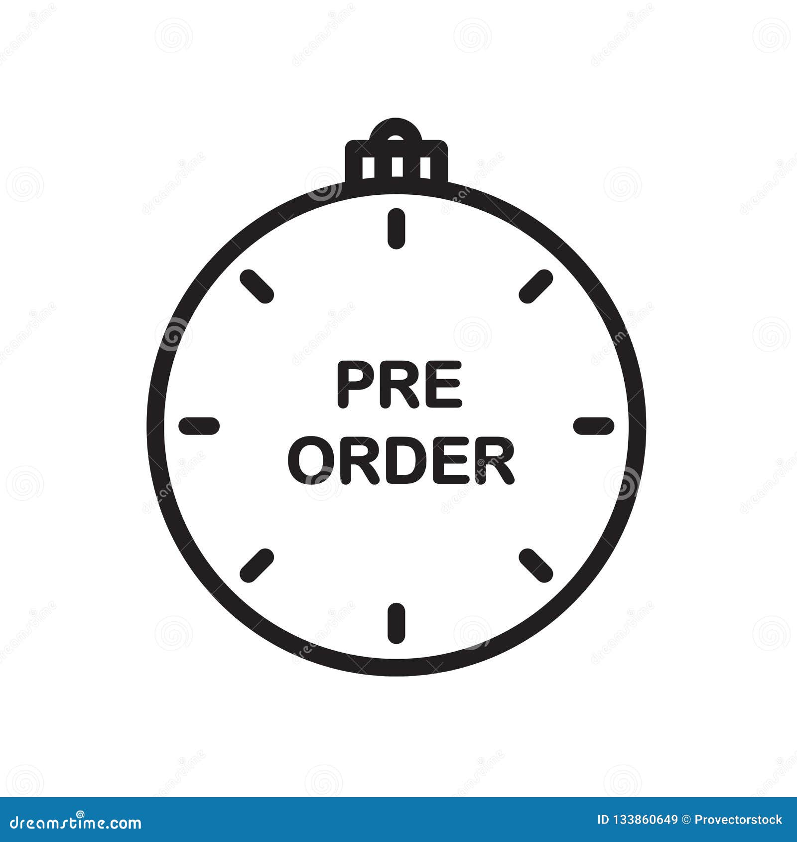 Preorder Icon Isolated on White Background Stock Vector - Illustration ...