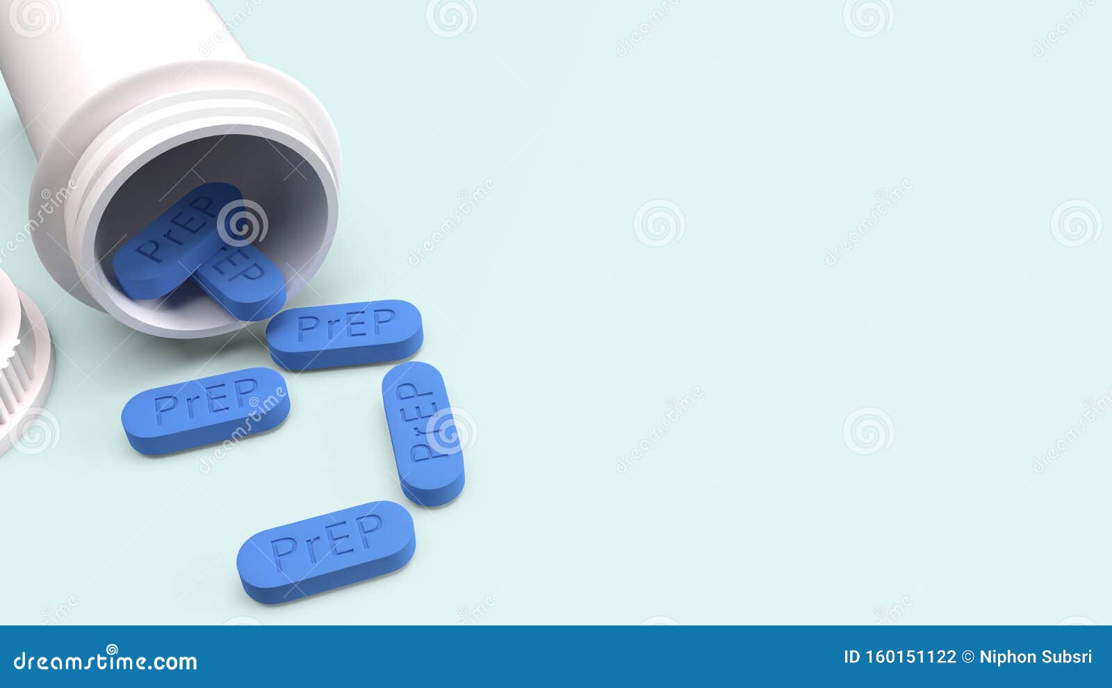 PrEP is HIV Prevention Pill for Medical Concept 3d Rendering Stock ...