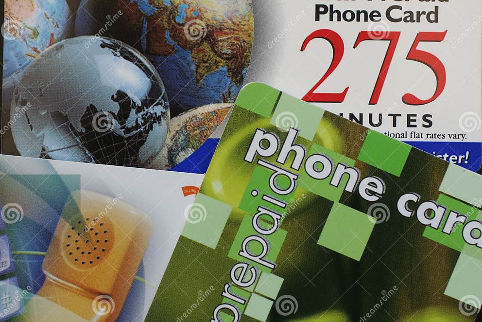 Prepaid Phone Cards stock photo. Image of minutes, calling - 1074012