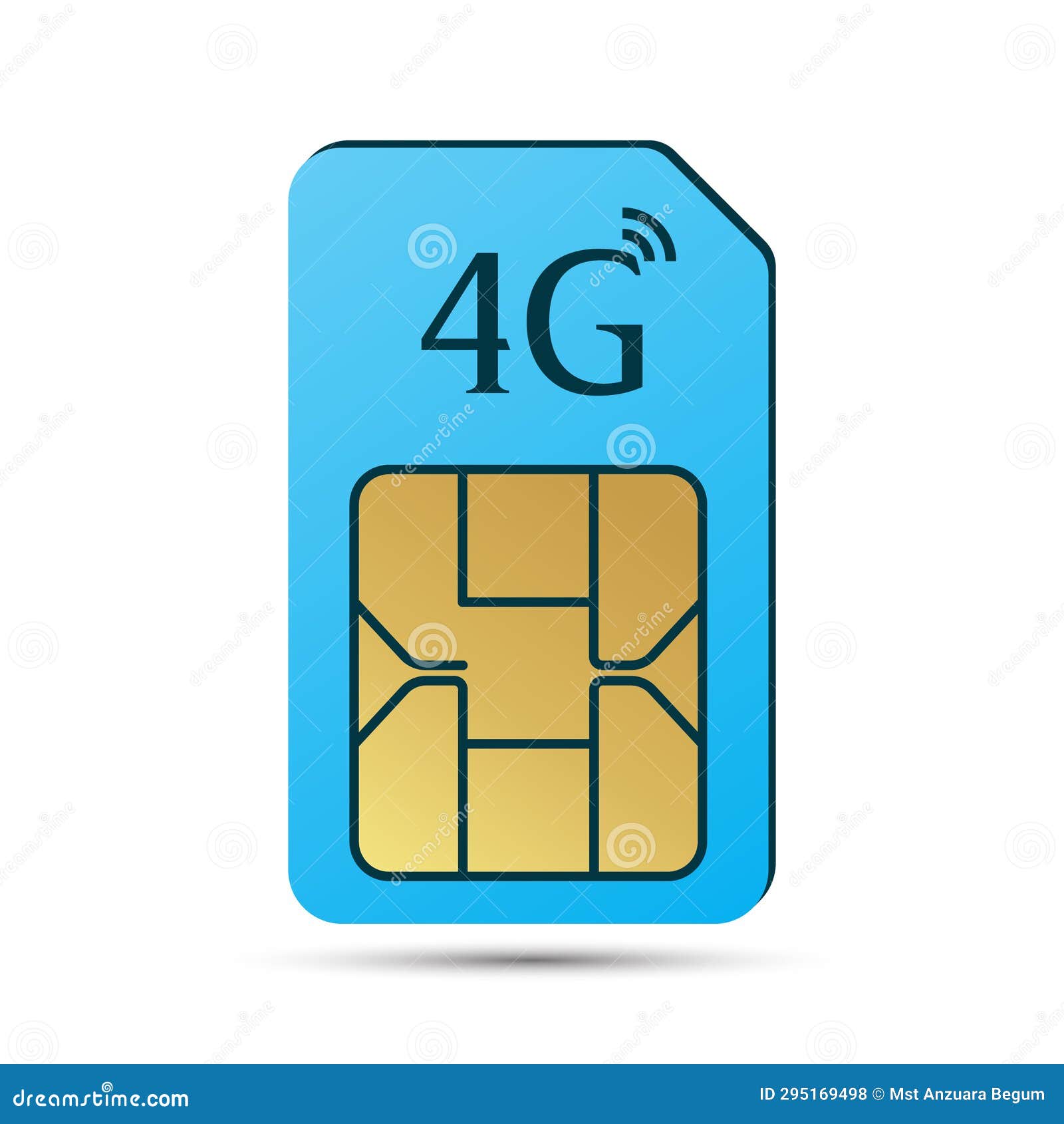 Prepaid and Postpaid SIM Card Icon, Glossy and Shiny Realistic Mobile ...
