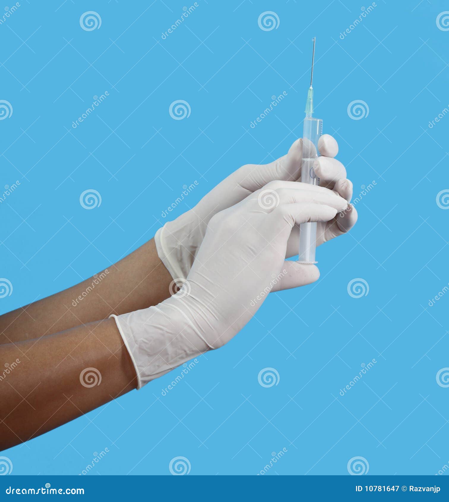 Preparación De Una Solución Inyectable Imagen de archivo - Imagen de ...