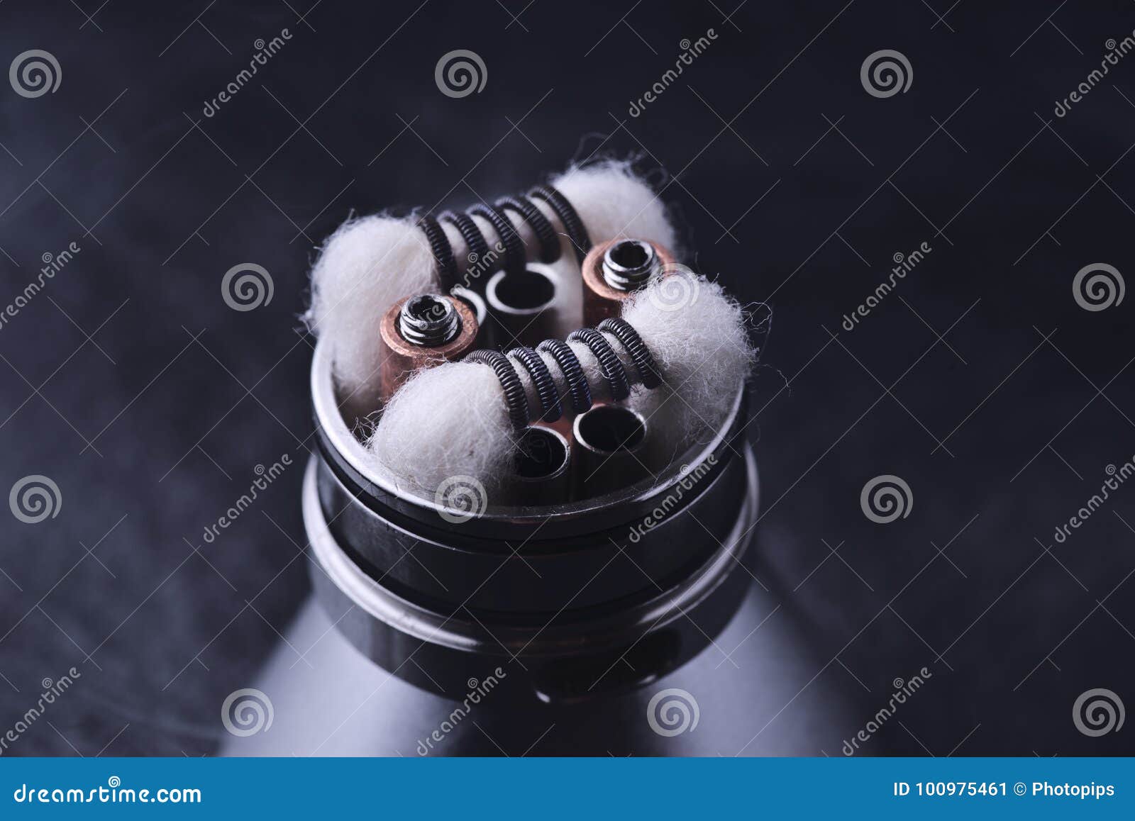 Vape, e cigarette atomizer stock image. Image of dripping - 100975461