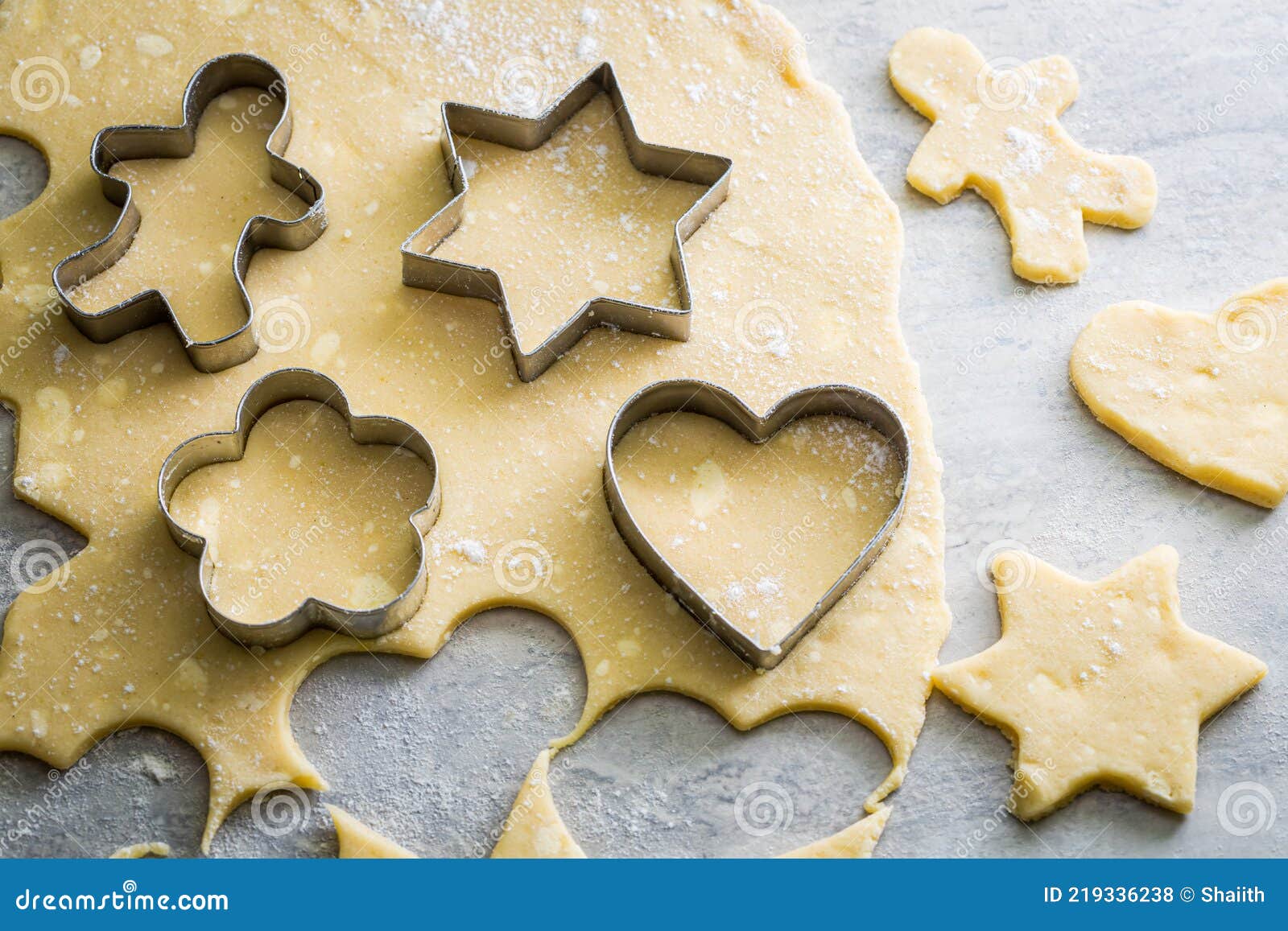 Preparation for Baking Homemade Cookies. Homemade Cookies Stock Photo ...