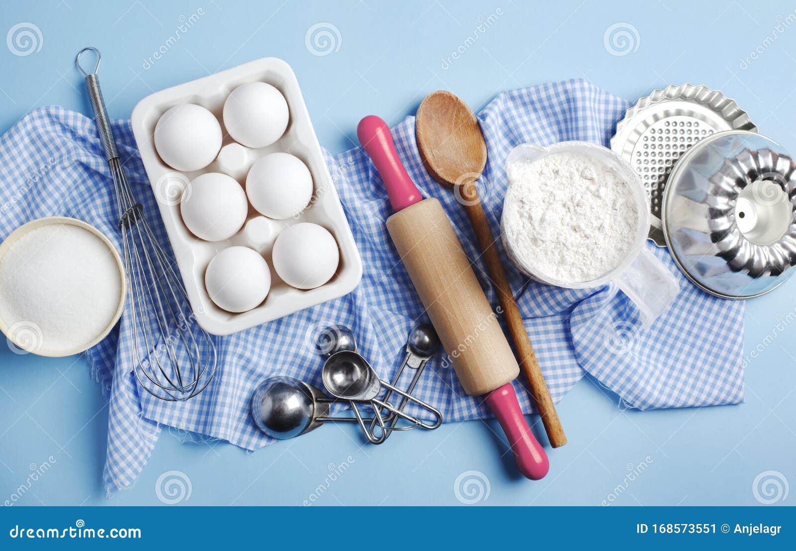 Preparation for Baking. Ingredients and Kitchen Items for Baking ...