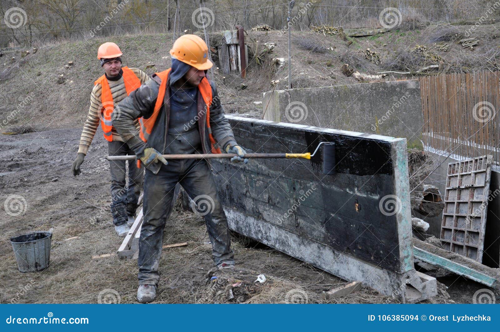 Preparation of Building Shields for Formwork Editorial Stock Image ...