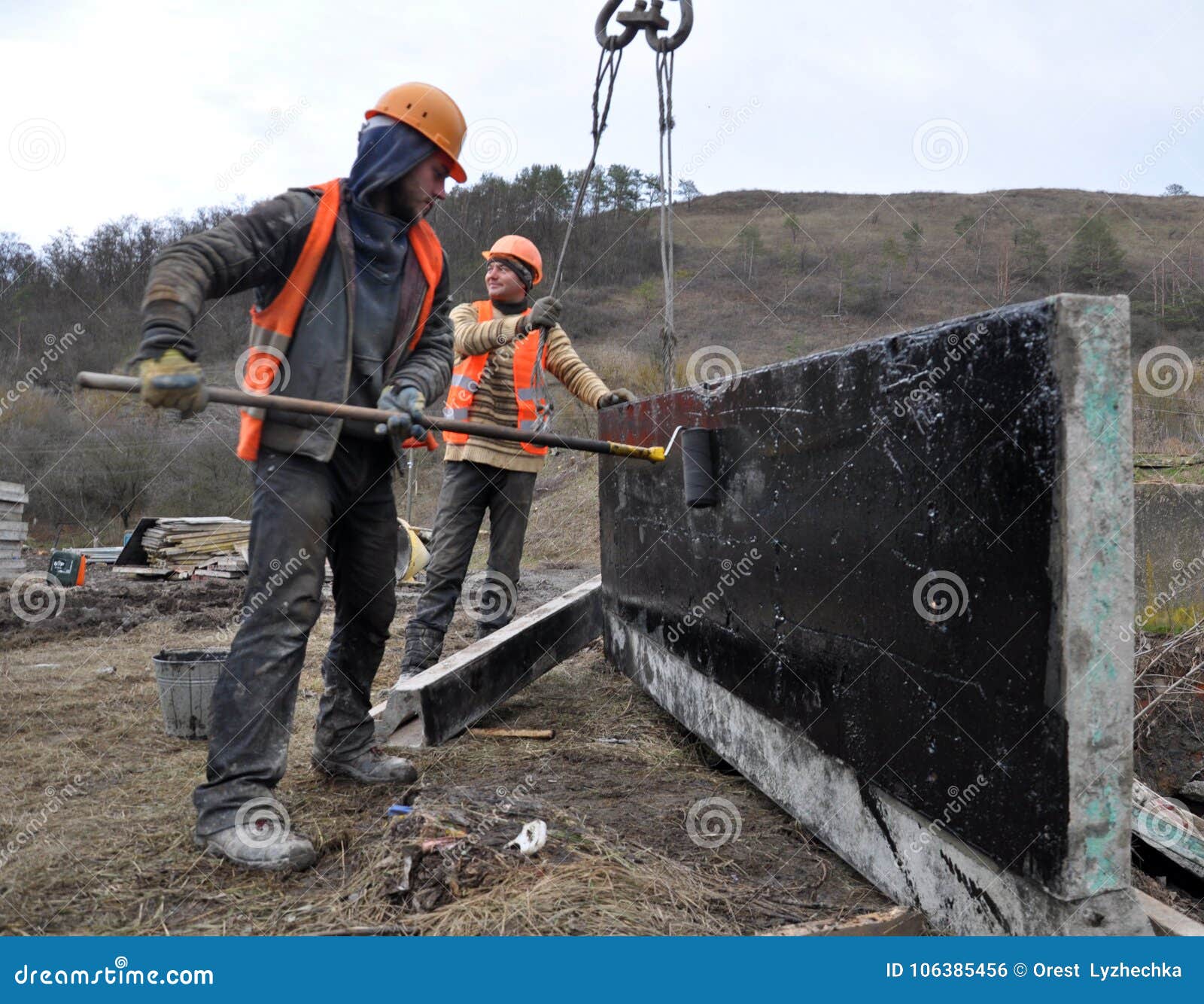 Preparation of Building Shields for Formwork Editorial Photo - Image of ...