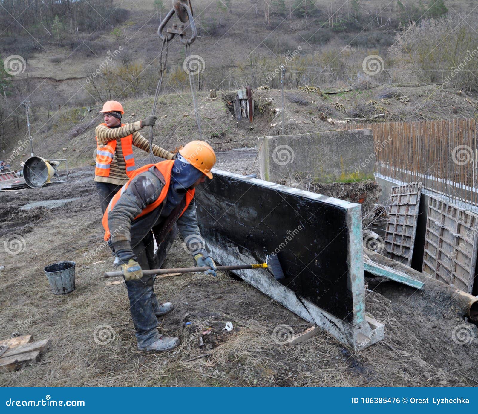 Preparation of Building Shields for Formwork Editorial Photo - Image of ...
