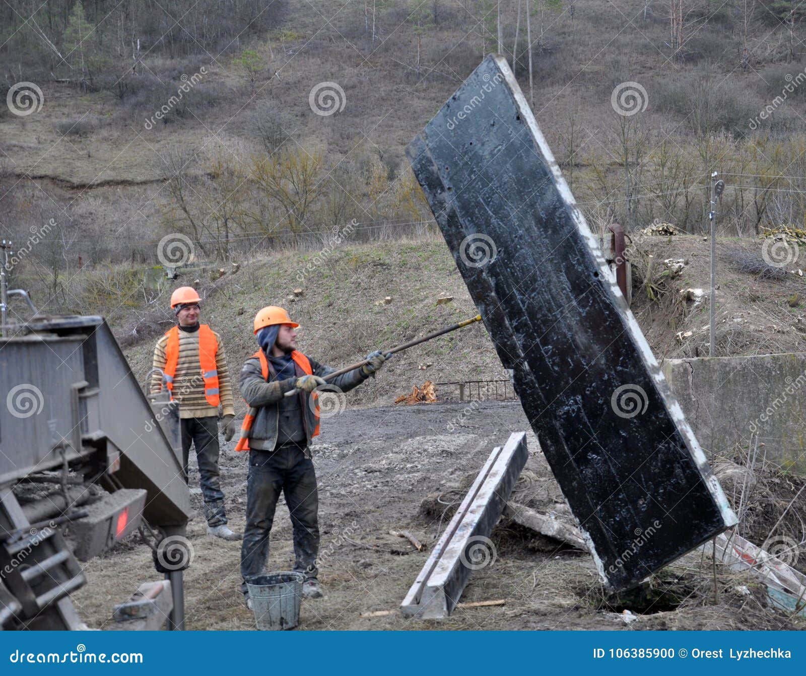 Preparation of Building Shields for Formwork Editorial Image - Image of ...