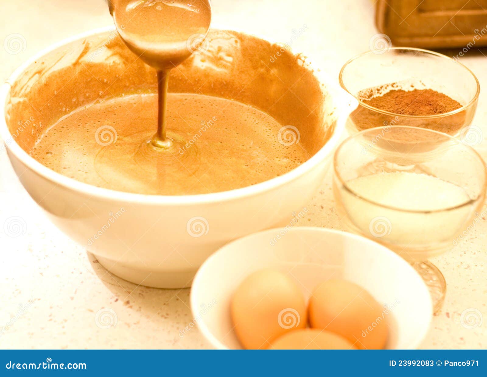 PREPARATION for the CAKE stock image. Image of gourmet - 23992083