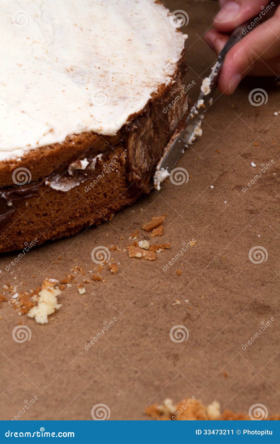 Preparation of a cake stock image. Image of sponge, gourmet - 33473211