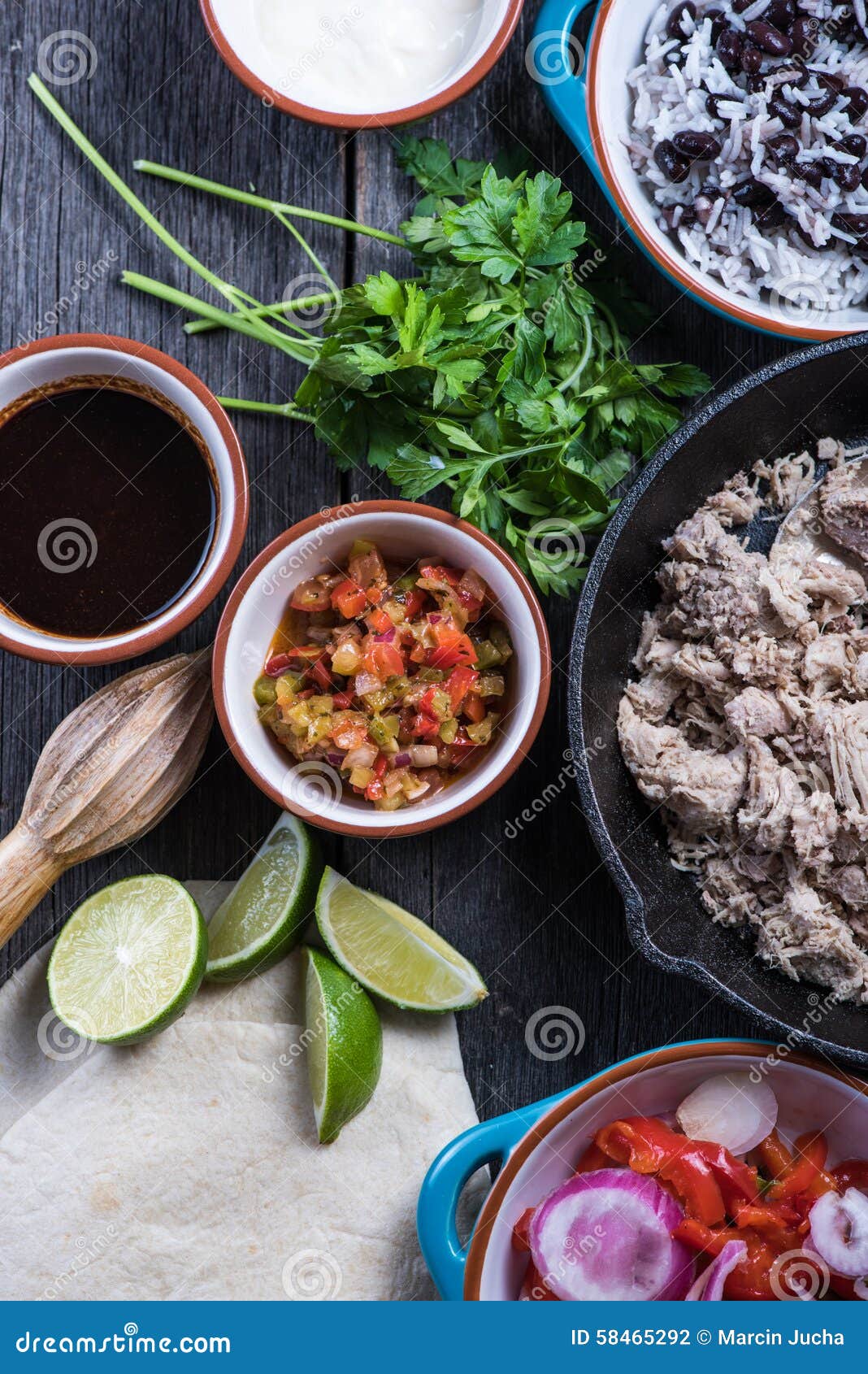 Preparation of Classic Street Food Burritos Stock Photo - Image of ...
