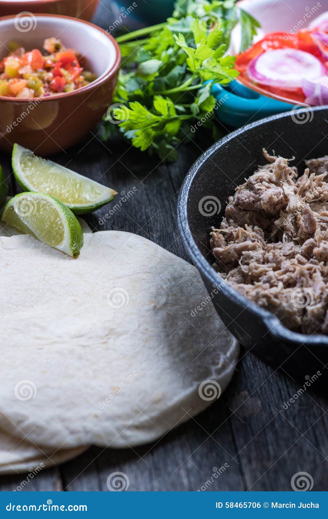 Preparation of Classic Street Food Burritos Stock Photo - Image of ...