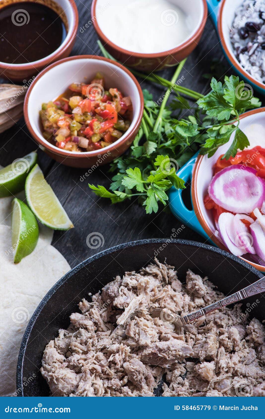 Preparation of Classic Street Food Burritos Stock Image - Image of ...