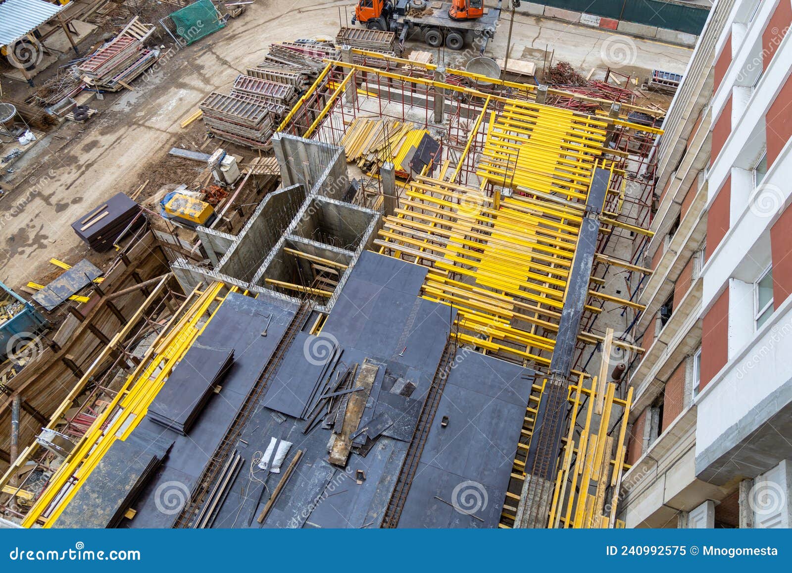 Preparation of the Construction Formwork for the Cast Concrete Slab ...