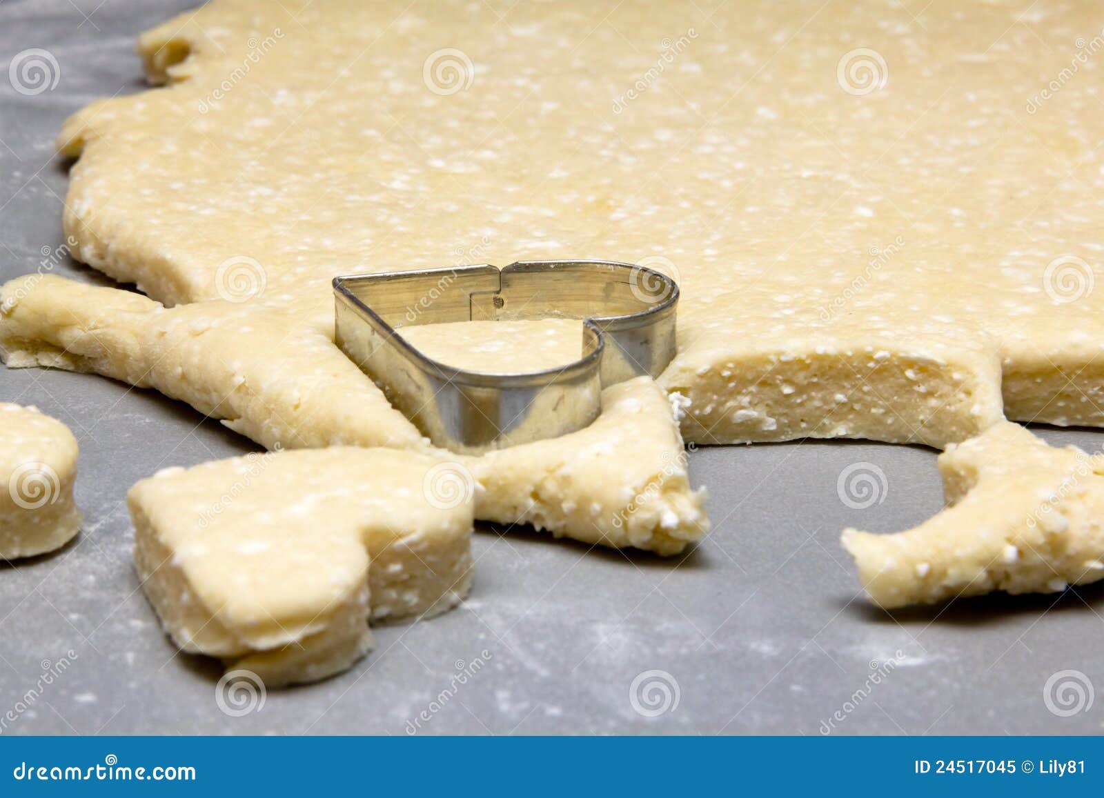 Preparation of cookies stock image. Image of cutter, white - 24517045
