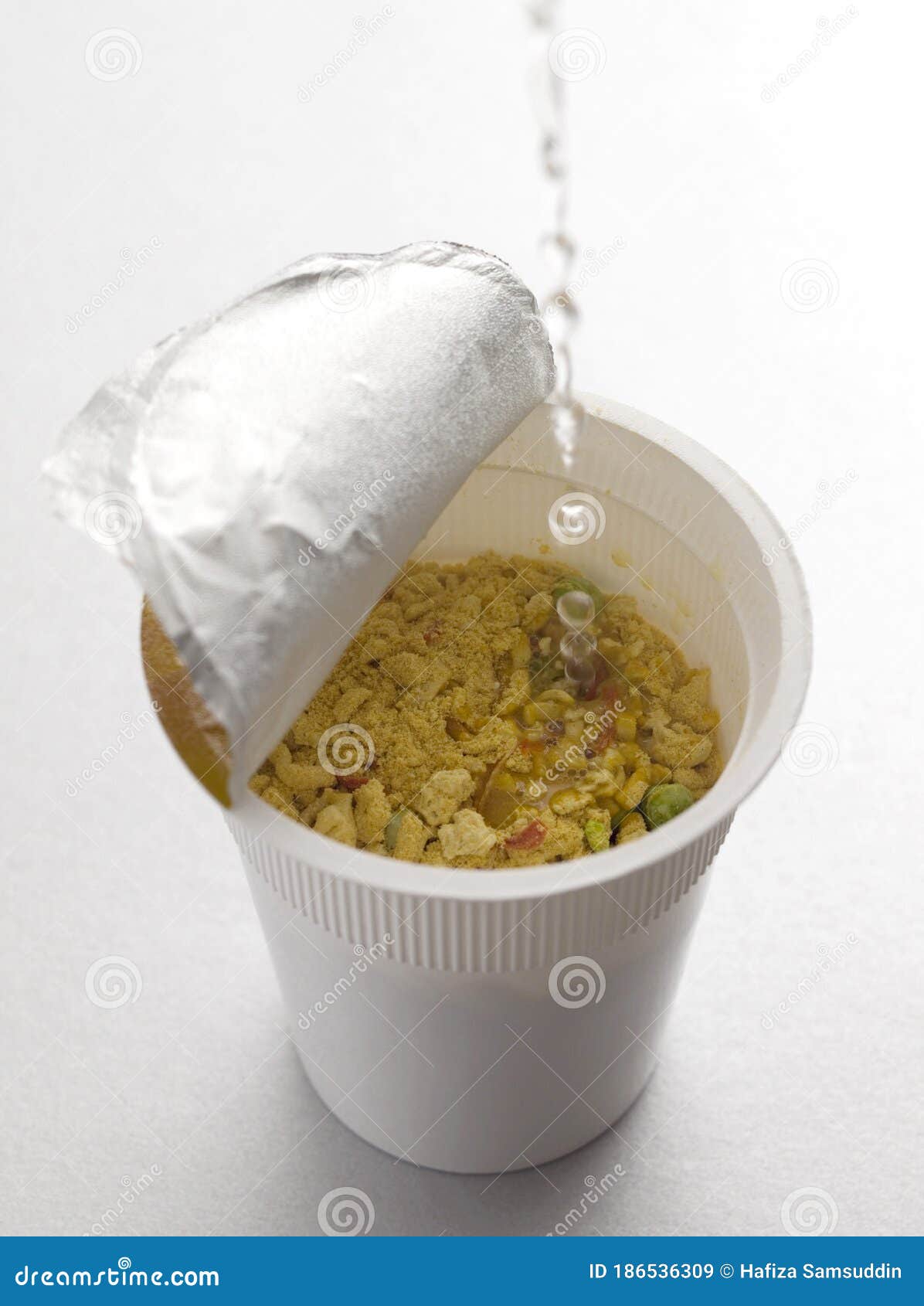 Preparation of Cup Noodles. Conceptual Image Stock Image - Image of ...