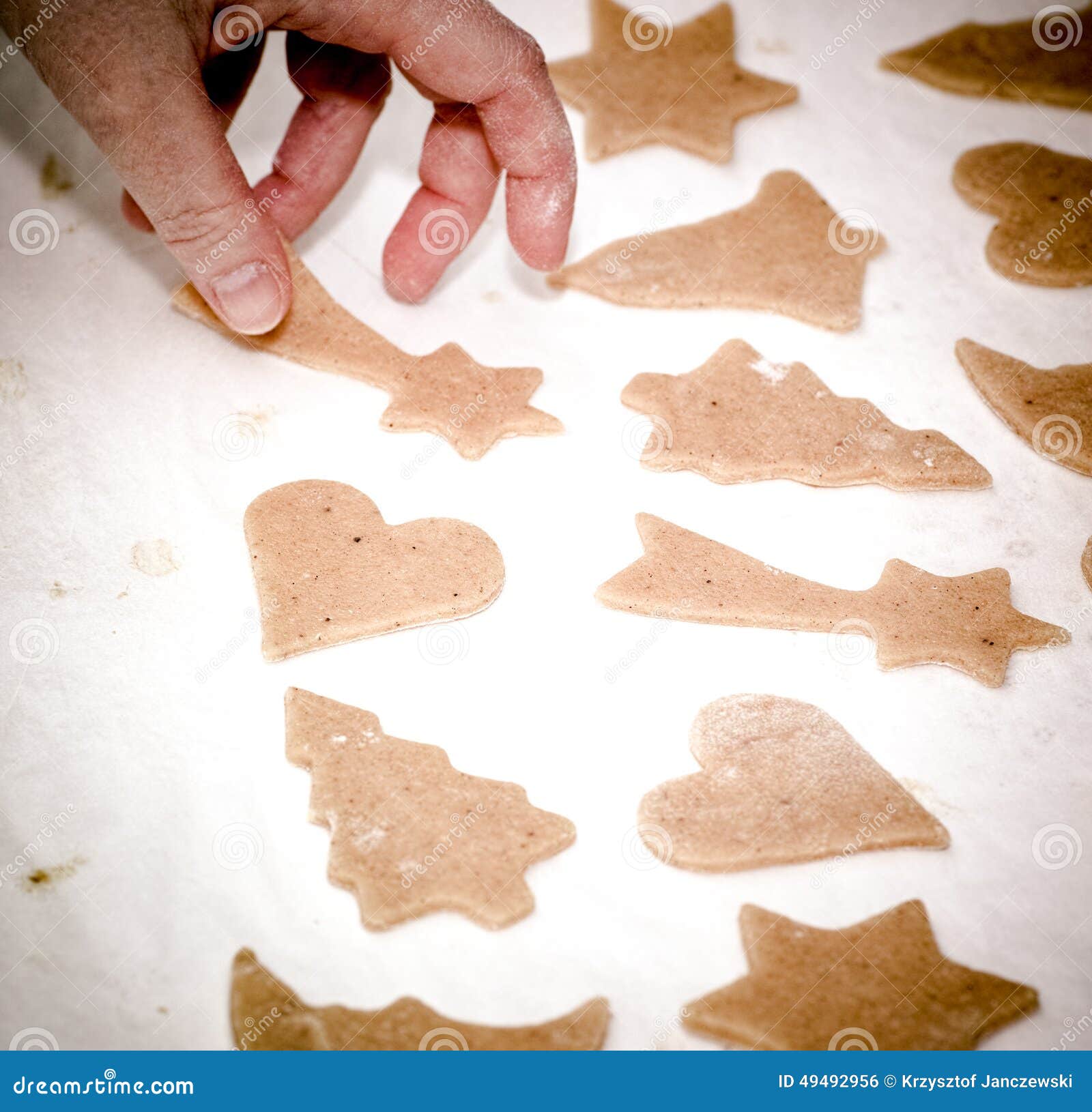 Preparation Delicious Cookie. Stock Photo - Image of food, home: 49492956