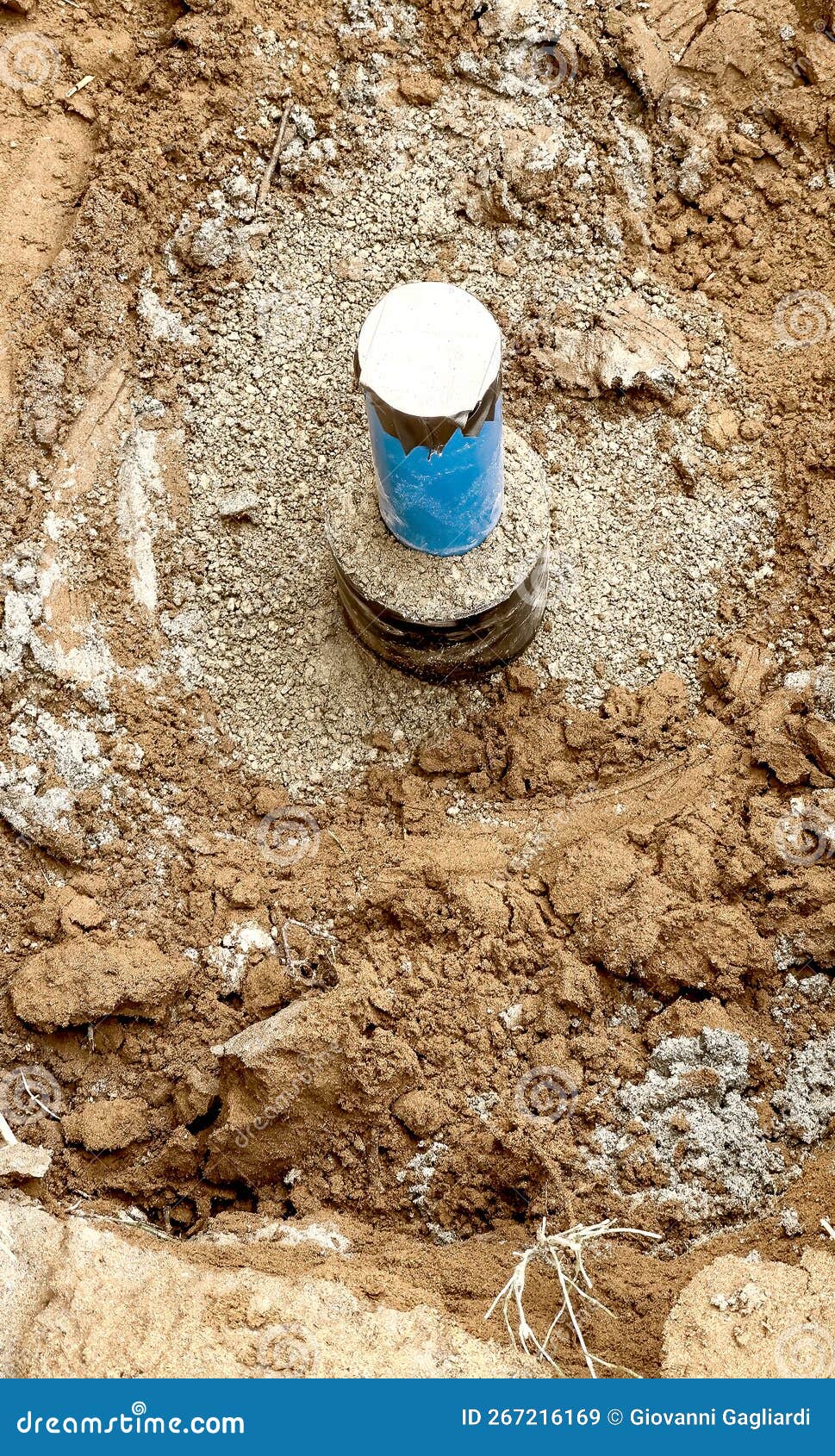 Preparation for Digging a Well Outside the House. Tools for Outdoor ...