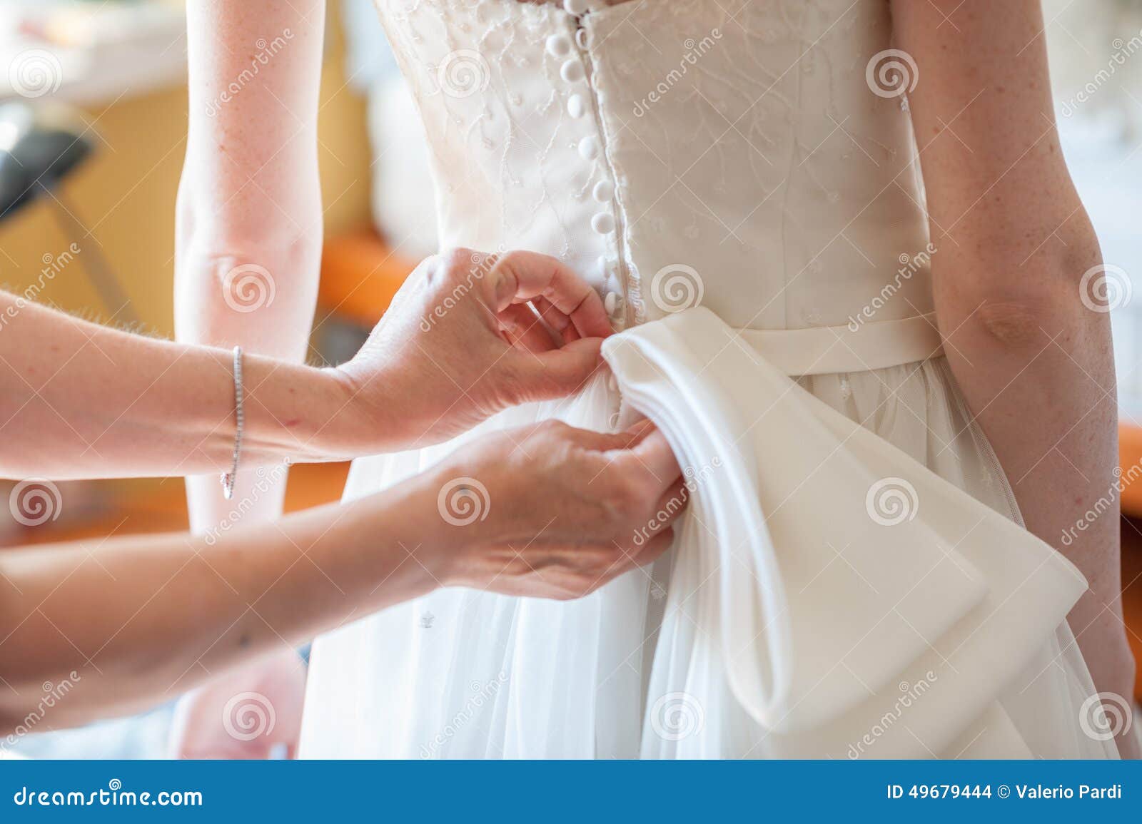 Preparation and Dressing of the Bride Stock Photo - Image of ...