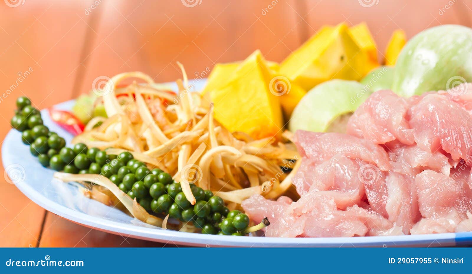 Preparation of Food Pork Chops and Spices Stock Image - Image of ...