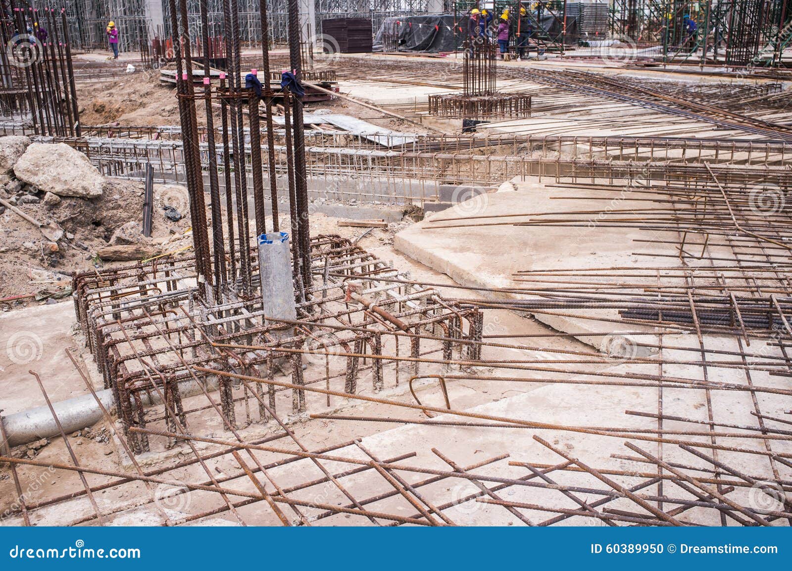 Preparation foundation. stock photo. Image of cement - 60389950