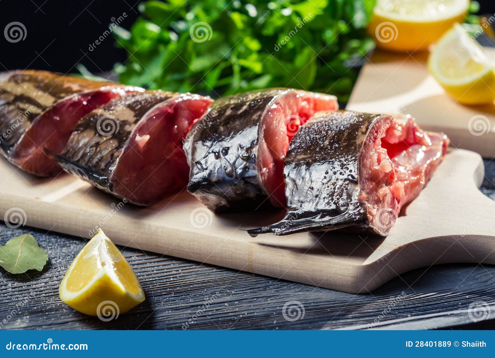 Preparation of Fresh Fish To Fry Stock Image - Image of plank, healthy ...
