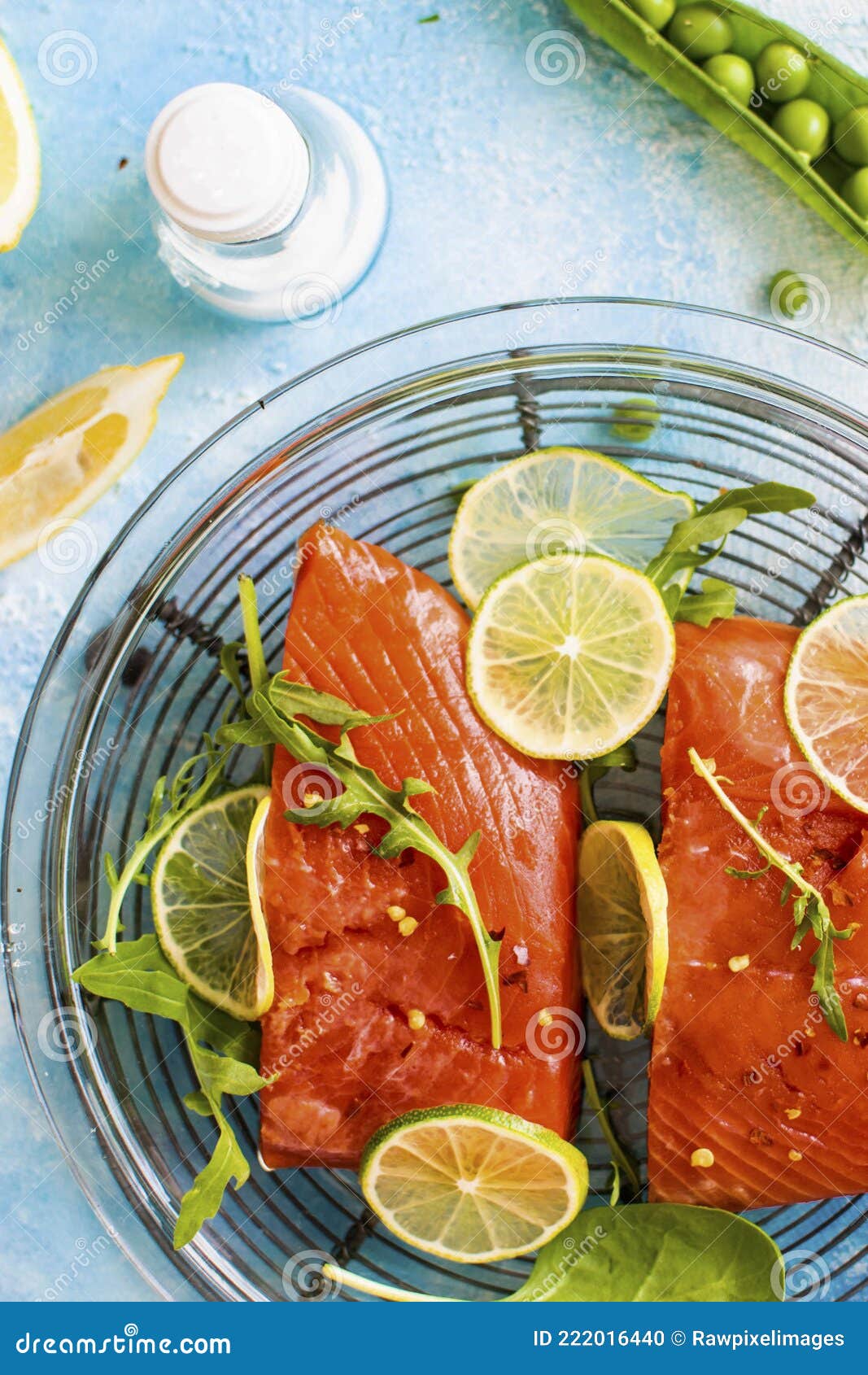 Preparation of Fresh Wild Salmon Menu Stock Photo - Image of cuisine ...