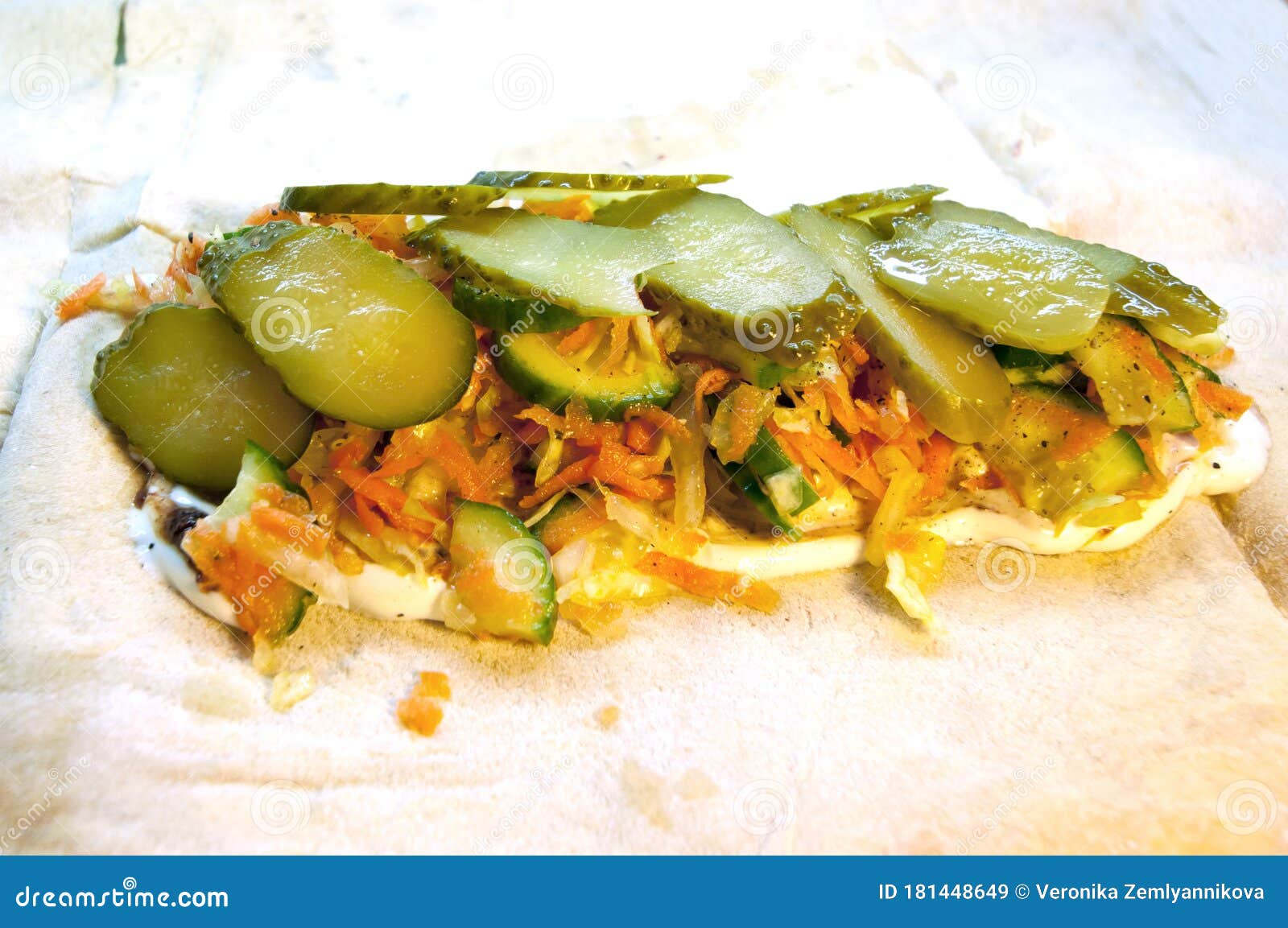 Preparation of Home Shaurma in the Near Future Stock Image - Image of ...