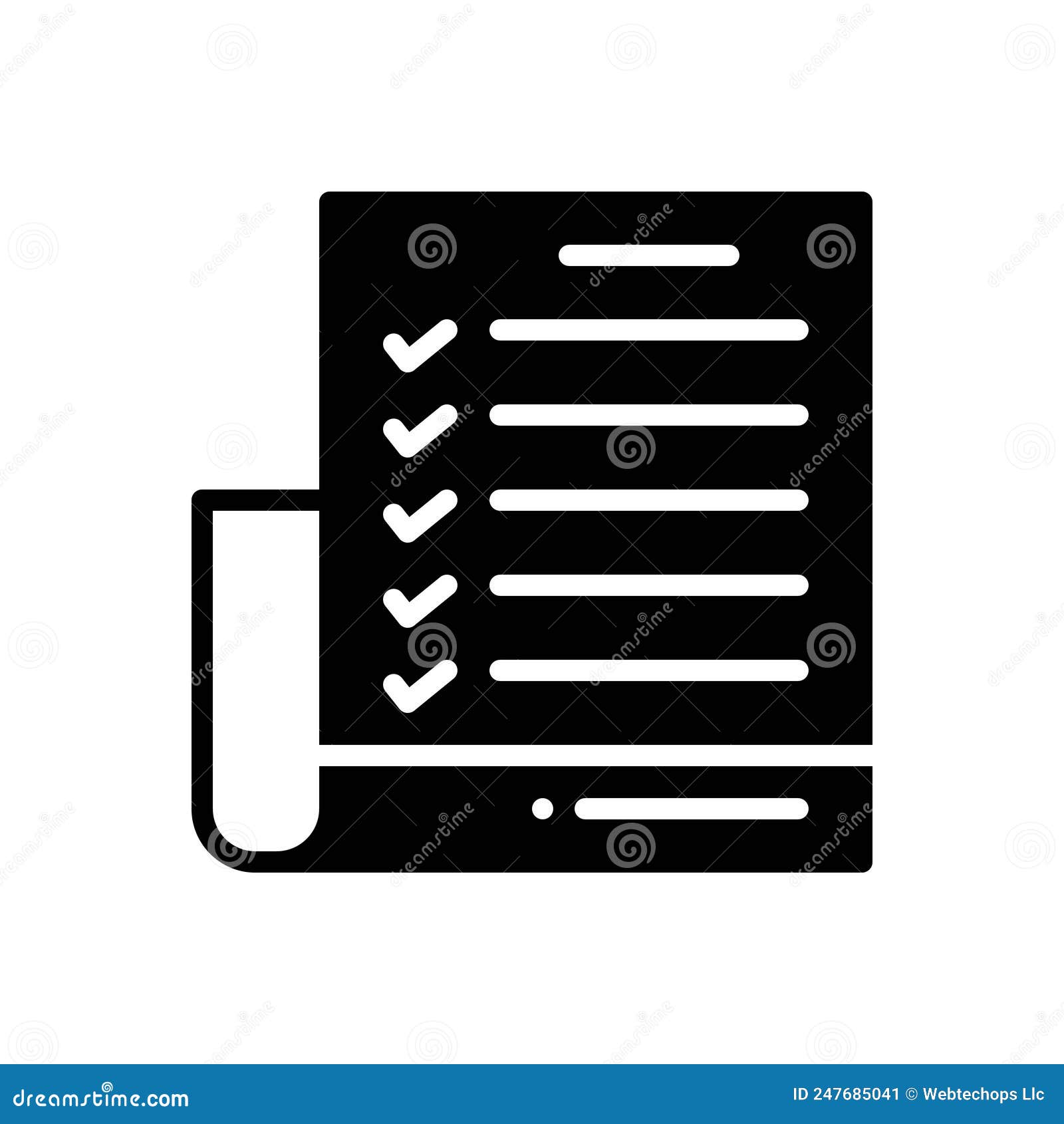 Black Solid Icon for Preparation, Disposition and Activity Stock Vector ...