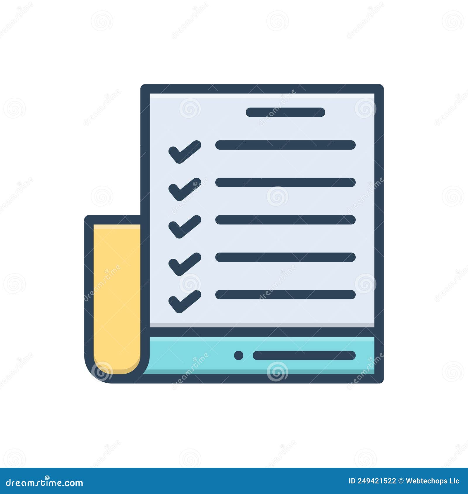 Color Illustration Icon for Preparation, Disposition and Activity Stock ...