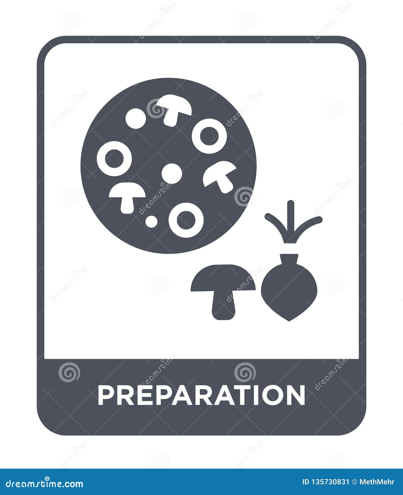 Preparation Icon in Trendy Design Style. Preparation Icon Isolated on ... Preparation Icon in Trendy Design Style. Preparation Icon Isolated on ...