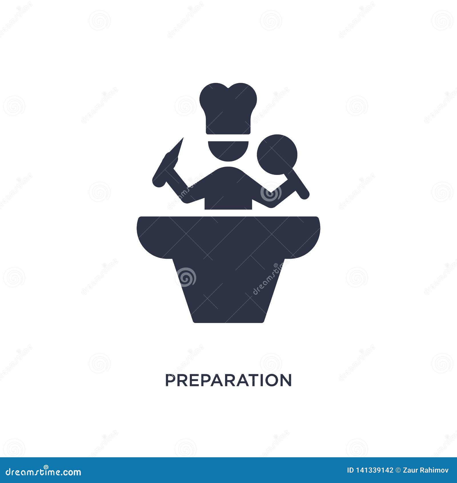 Preparation Icon on White Background. Simple Element Illustration from ... Preparation Icon on White Background. Simple Element Illustration from ...