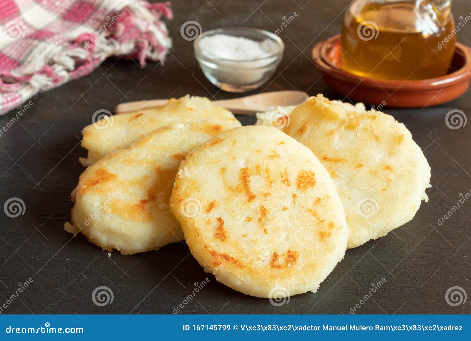 Crunchy and Fluffy Corn Arepas Stock Image - Image of lunch, arepa ...