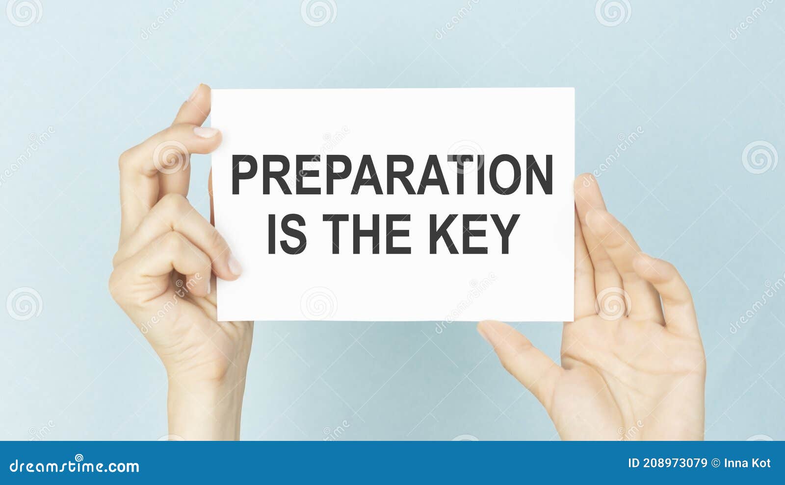 PREPARATION is the KEY Plan BE PREPARED Concept Stock Image - Image of ...
