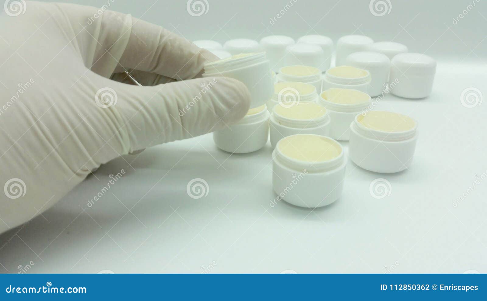 Preparation of Lip Ointments in Pharmacy Stock Photo - Image of blue ...