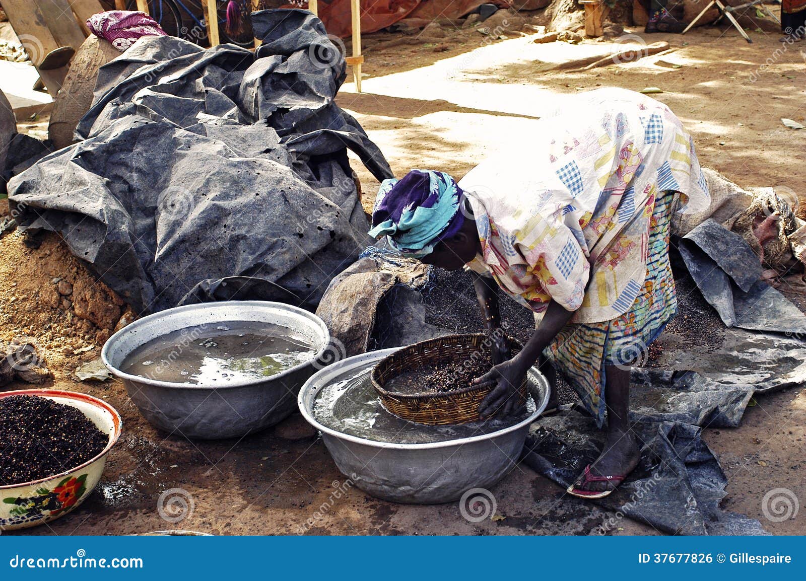 The Preparation of Local Beer Editorial Photo - Image of village ...