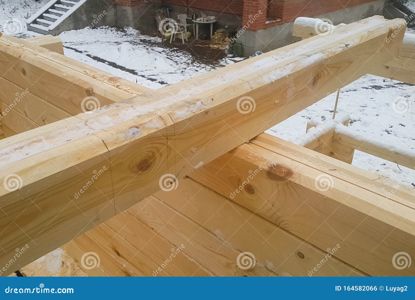Preparation of Logs for the Assembly of Structure. Materials for Stock ...