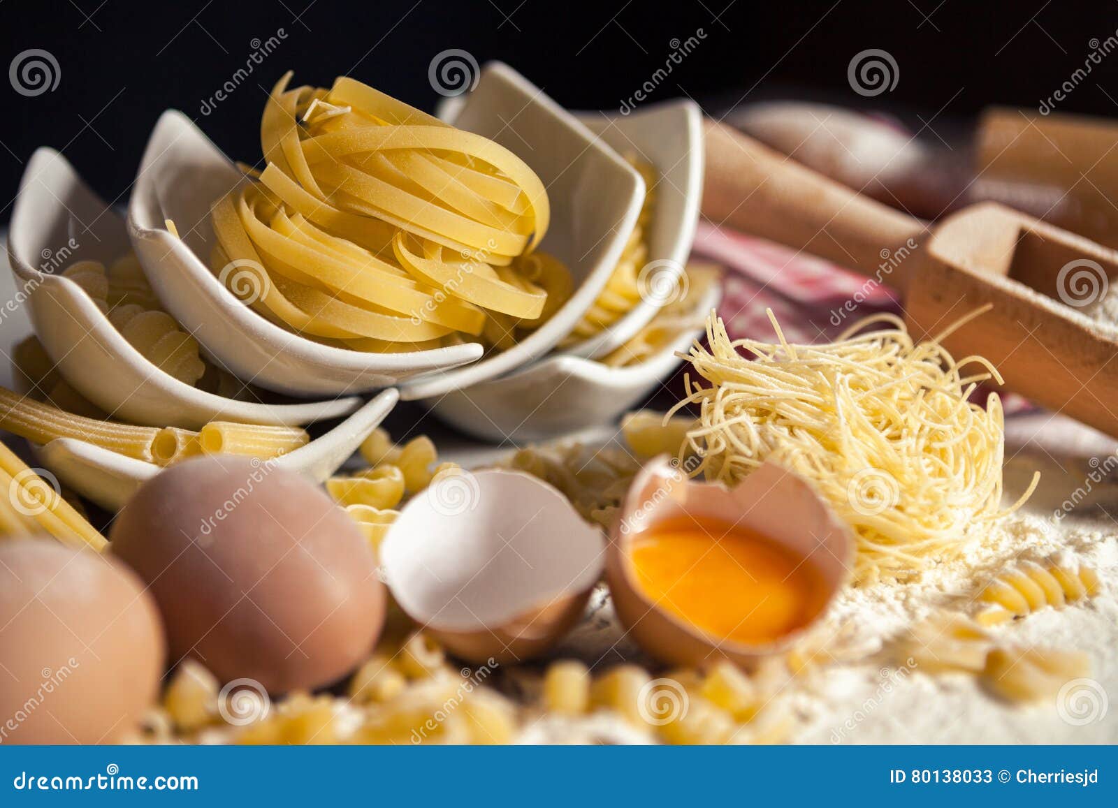 Preparation of pasta stock image. Image of rolling, ingredient - 80138033