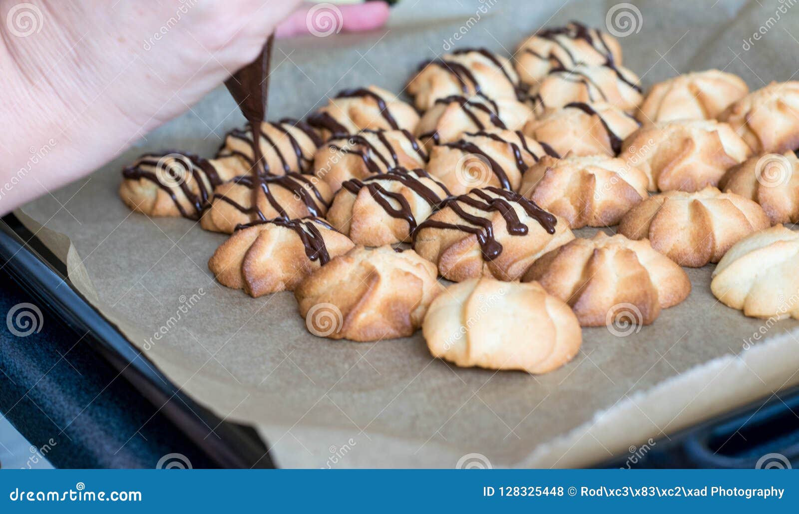 Preparation Phase of Italian Desserts Stock Photo - Image of industrial ...