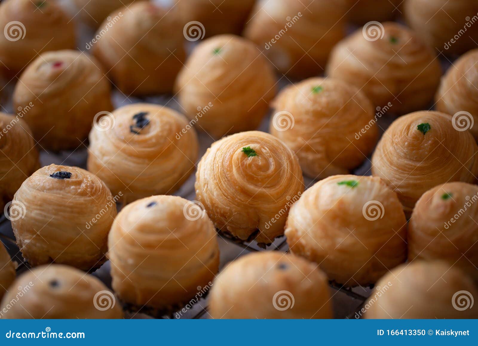 Preparation of Puff Pastry Dough for the Fried Chinese Pastry Stock ...