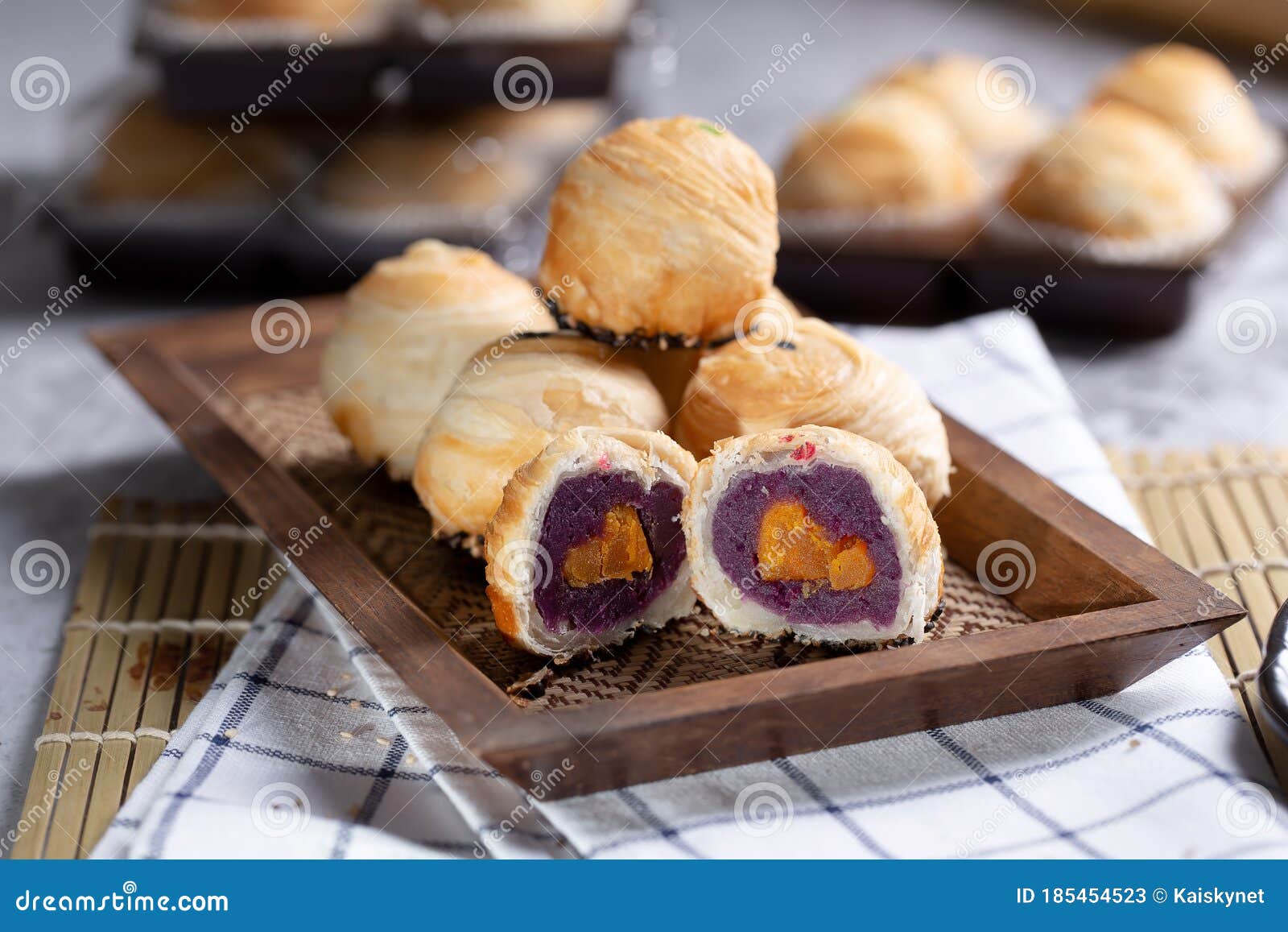 Preparation of Puff Pastry Dough for the Fried Chinese Pastry Stock ...