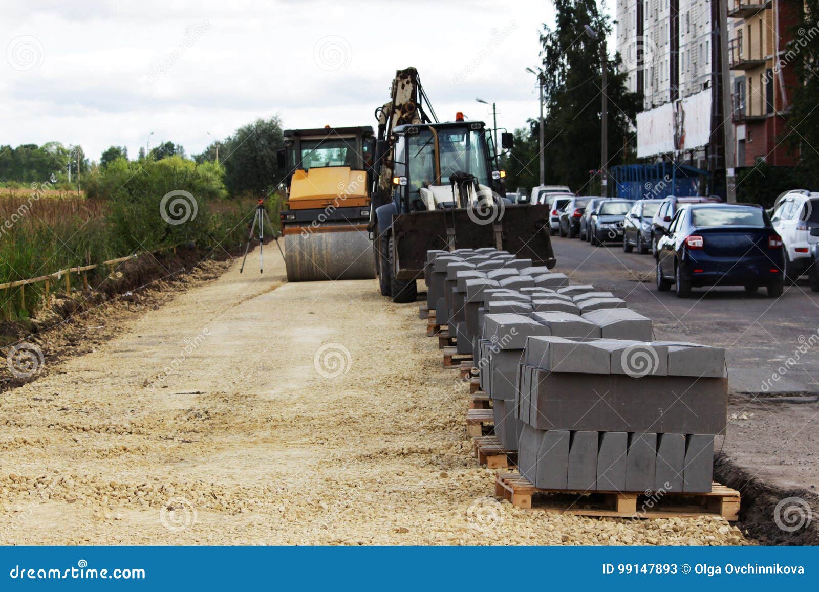 Preparation for the Repair of the Site before the Laying of Paving ...