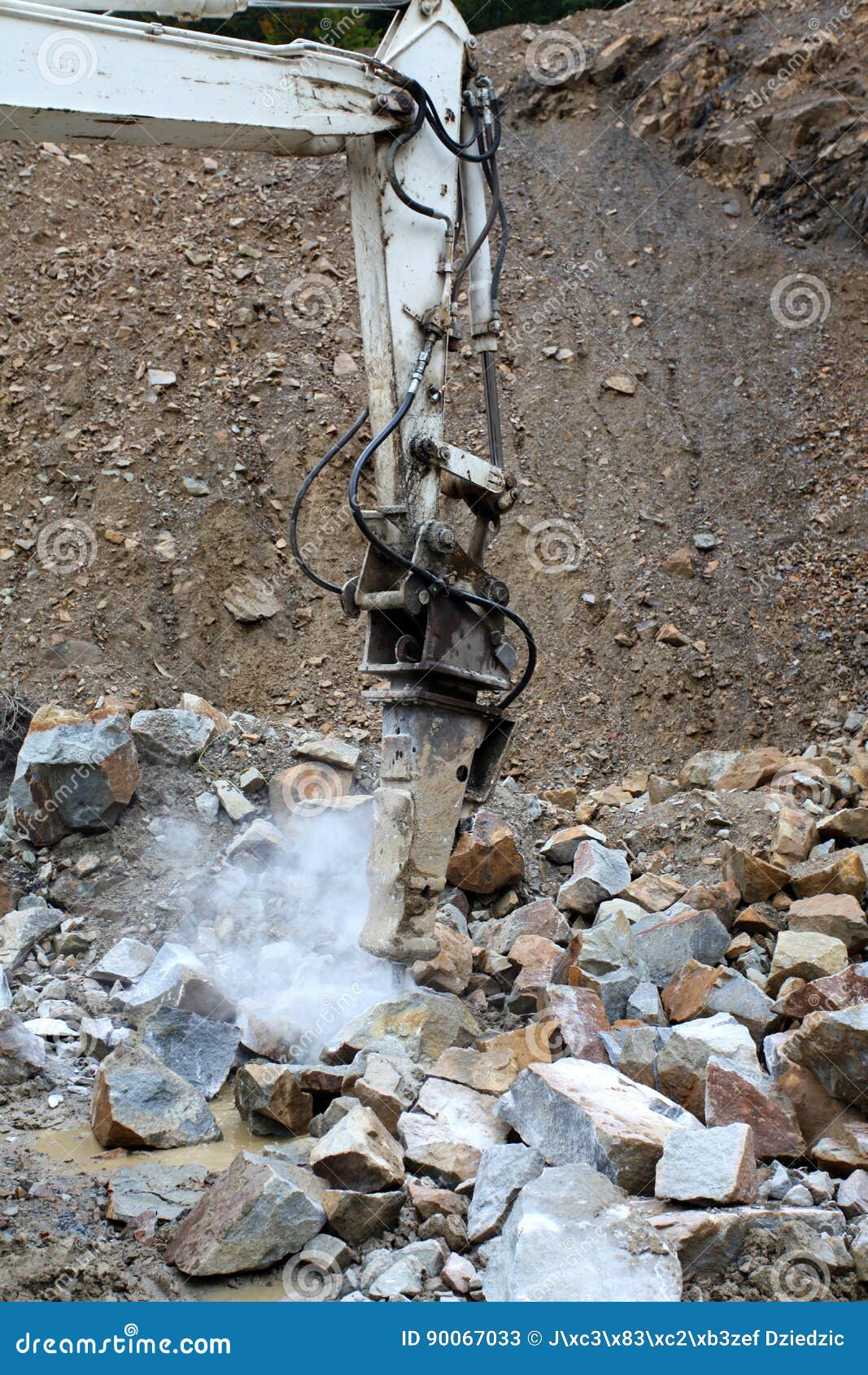 Preparation of Rock Waste in the Quarry Stock Image - Image of mining ...